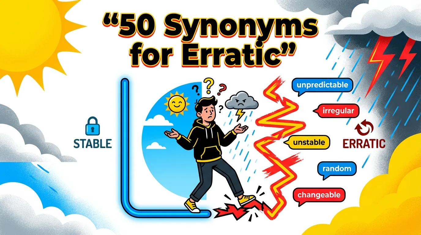 Synonyms for Erratic: 50 Easy Words to Improve Your Skills
