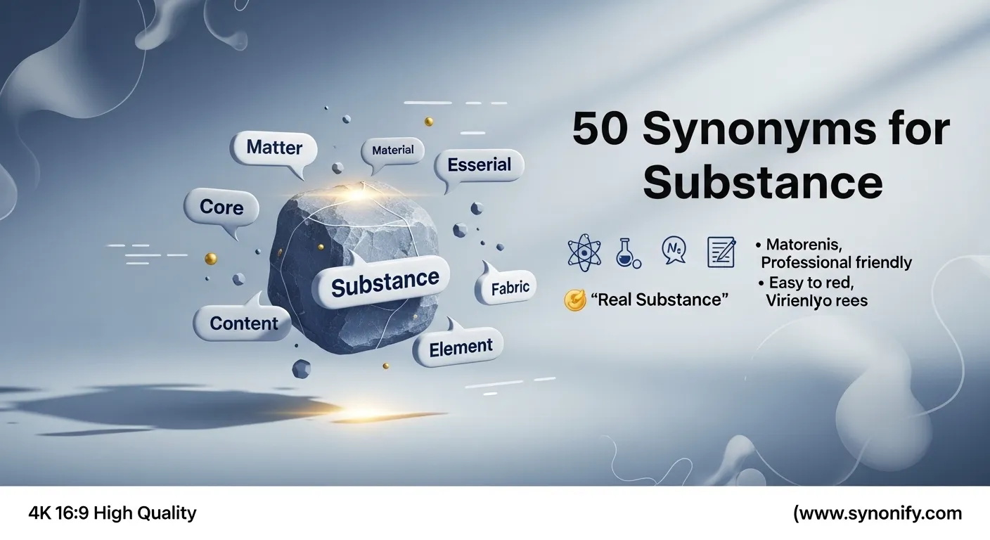 Synonyms for Substance: 50 Easy Words to Boost Your Vocabulary